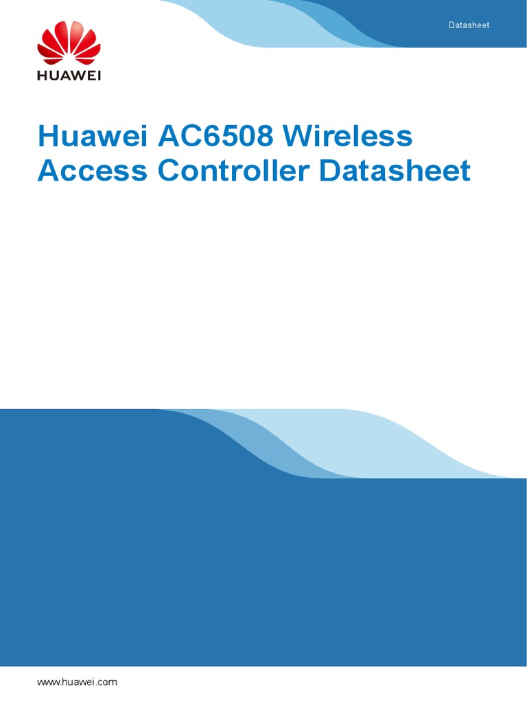 Huawei AC6508 Wireless Controller Datasheet | PDF