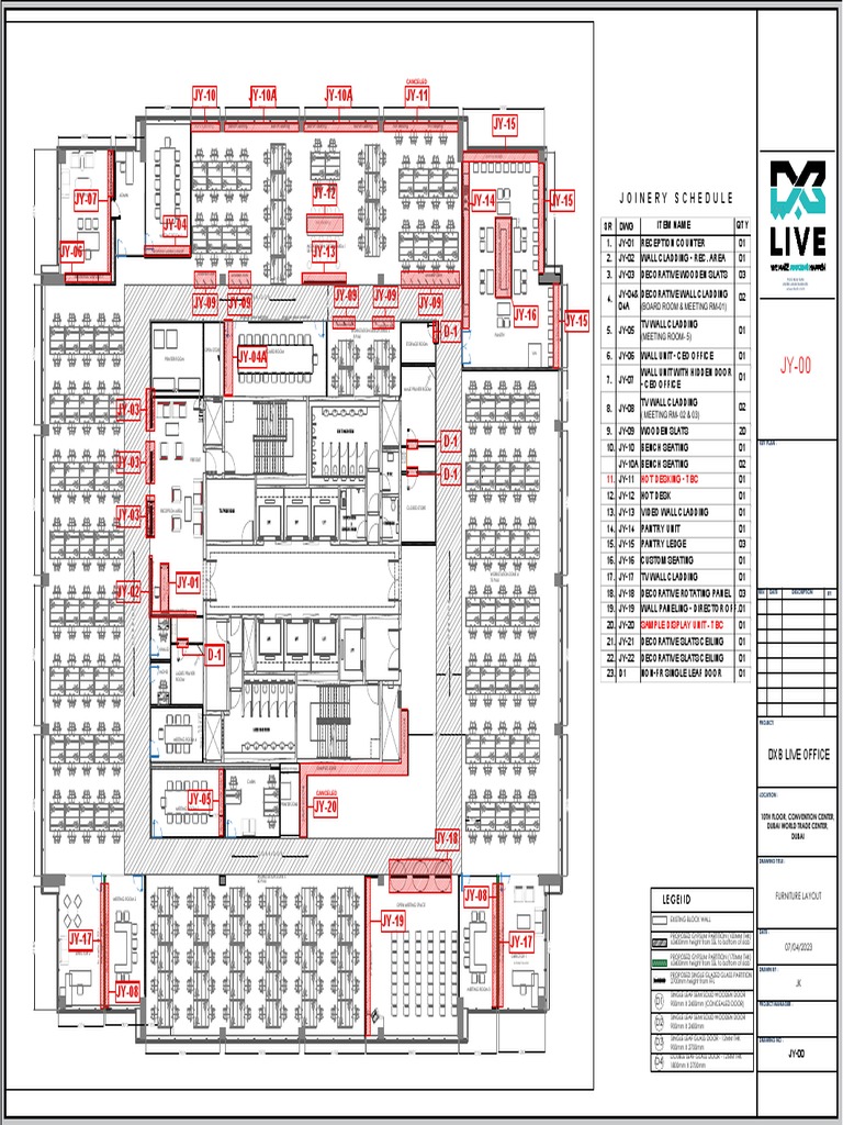 Jy-00 DXB Live Joinery Key Plan | PDF | Room | Architectural Design