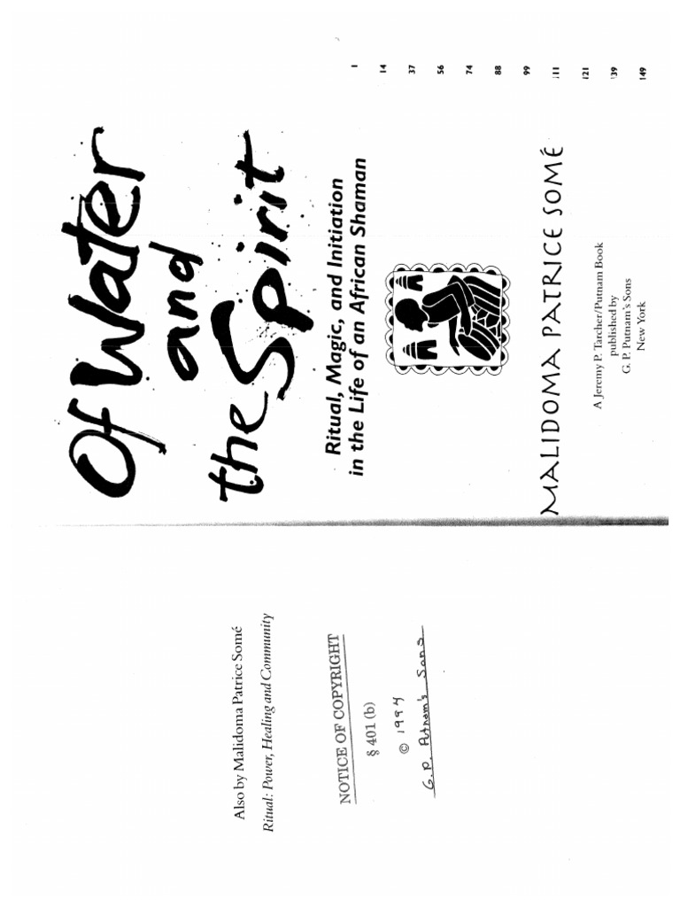 Of Water and Spirit Intro, 1, 2 | PDF