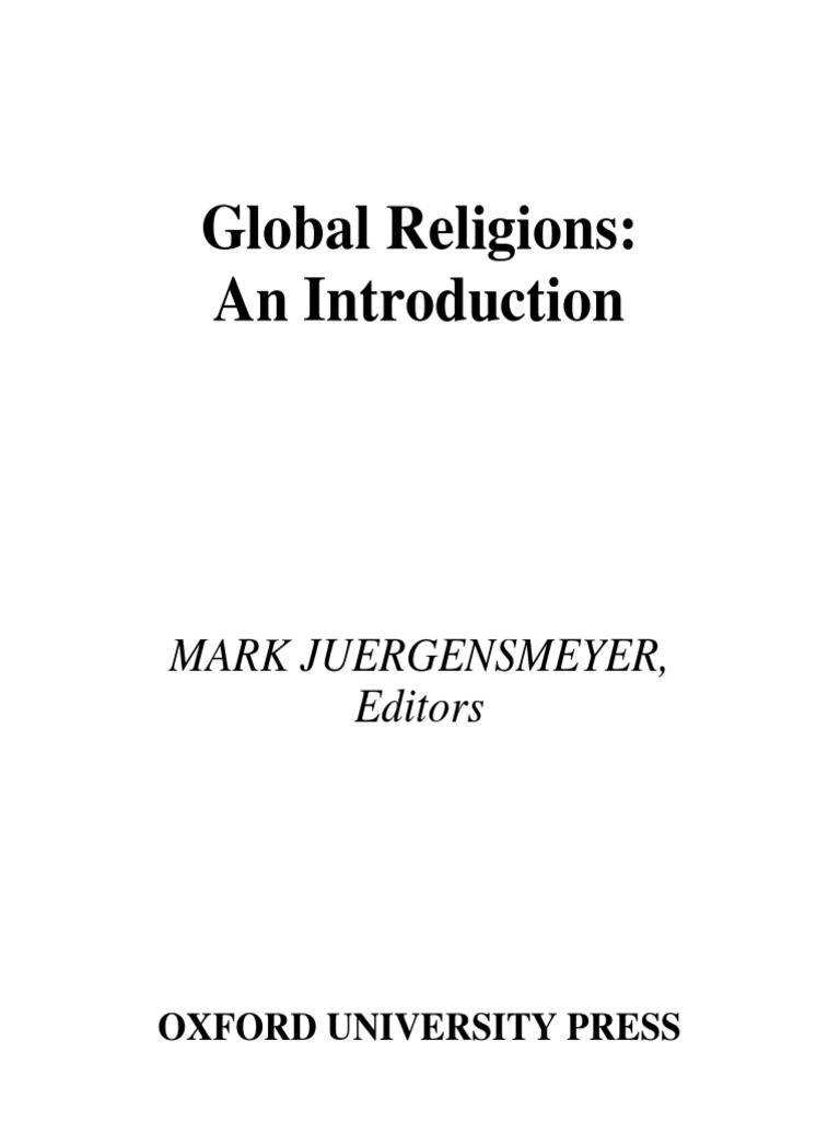 Mark Juergensmeyer - Global Religions - An Introduction (2003) | PDF | Diaspora
