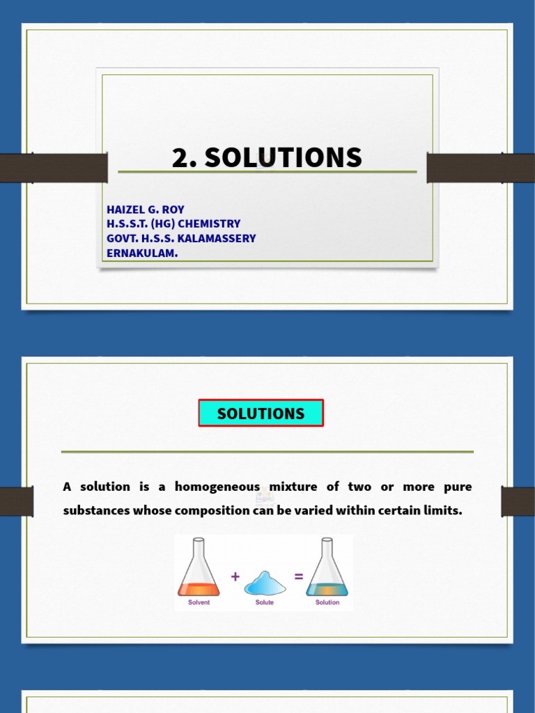 Hsslive Xii Chem Slide CH 2.solutions | PDF