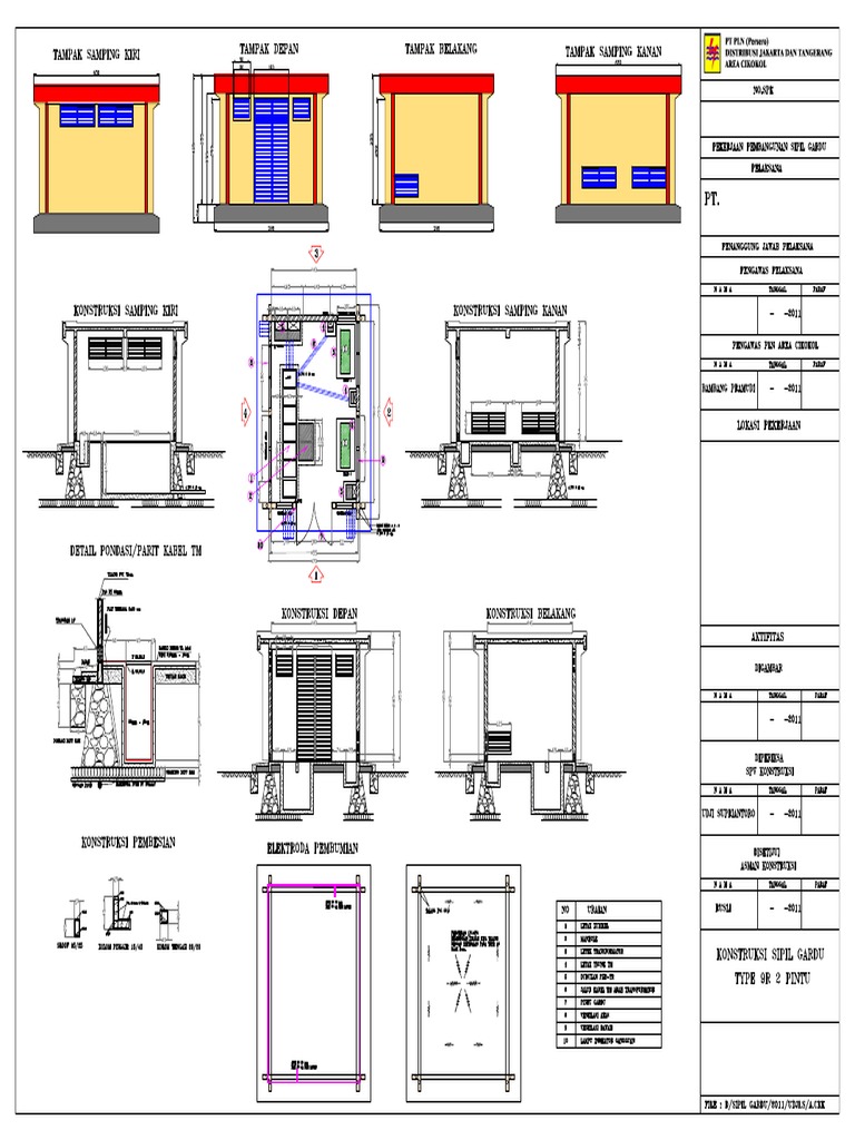 SIPIL GARDU 9R 2011 (2pintu )-Model | PDF