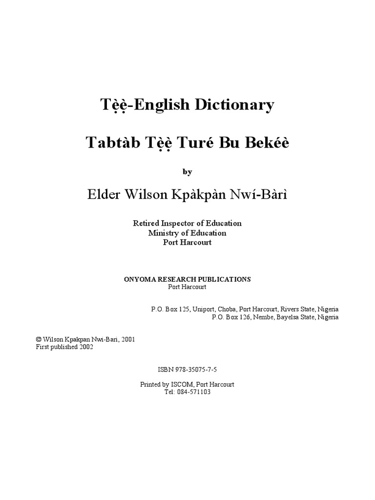 Tee Dictionary Unicode | PDF | Language Arts & Discipline