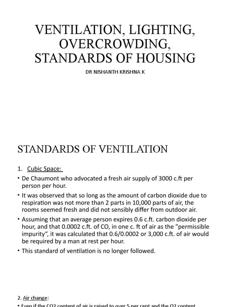 Ventilation, Lighting | PDF