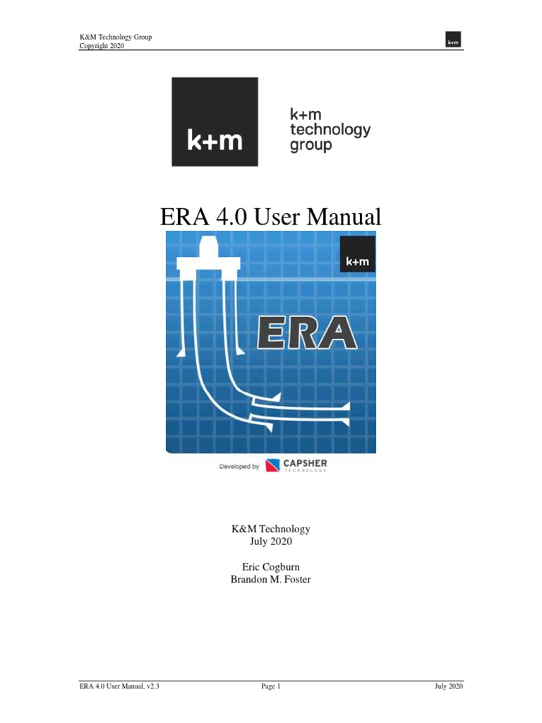 ERA4 User Manual v2.3 | PDF | Computers | Technology & Engineering