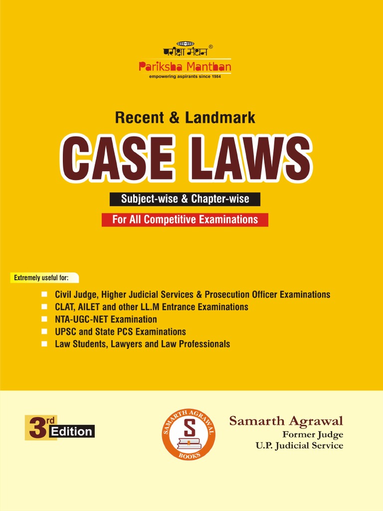 Recent and Landmark Case Laws | PDF | Law