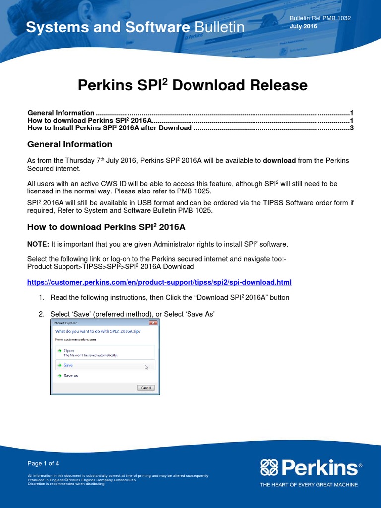 Downloading Perkins SPI2 2016A Guide | PDF | Computer File | Internet