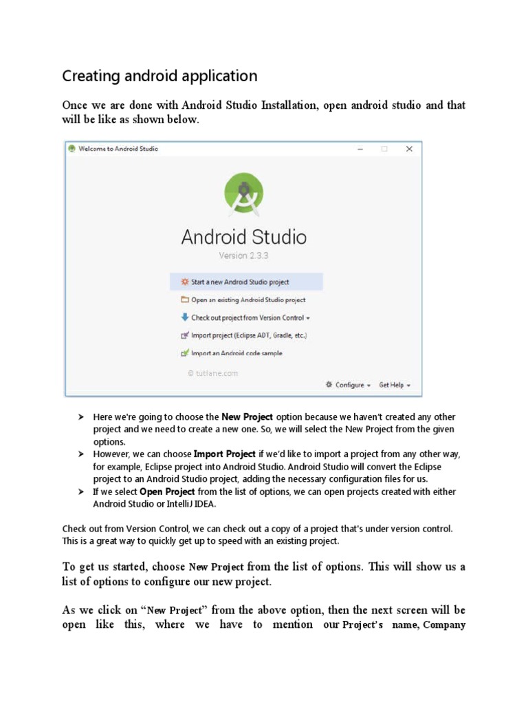 Creating Android Application Pdf