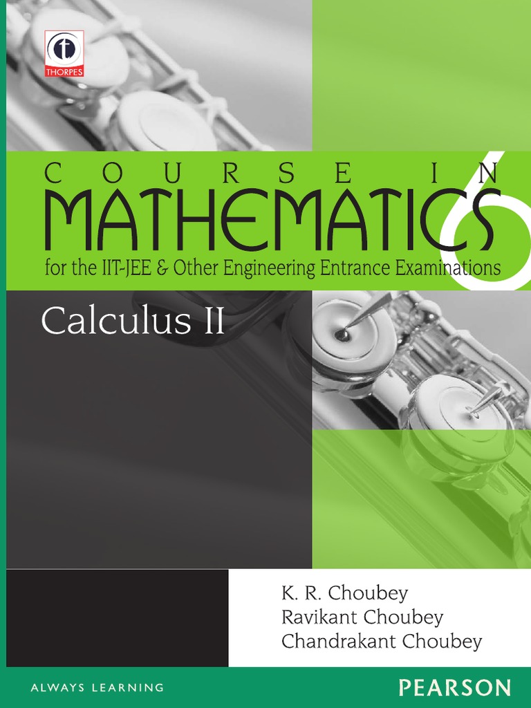 Calculus-2 Course in Mathematics For The IIT-JEE and Other Engineering ...