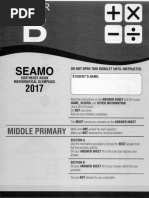 Seamo 2022 Paper A With Answers | PDF | Mathematics | Elementary ...