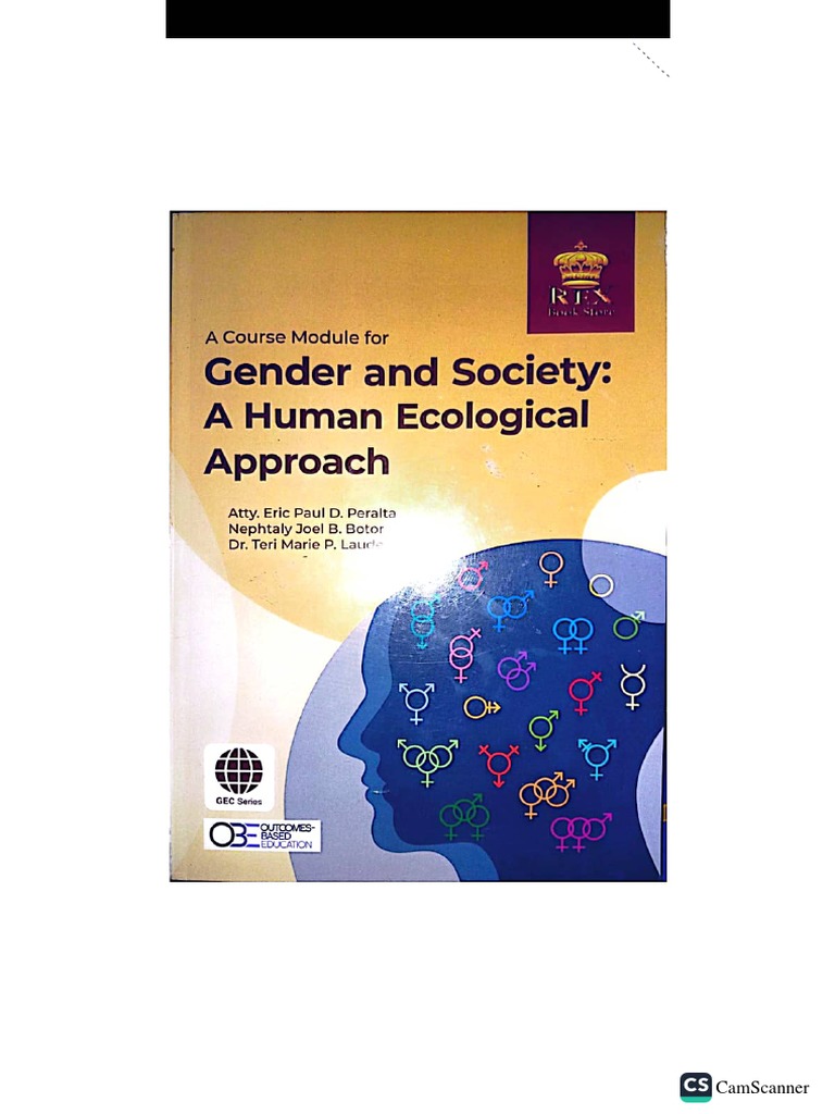 Gender And Society A Human Ecological Approach Pdf