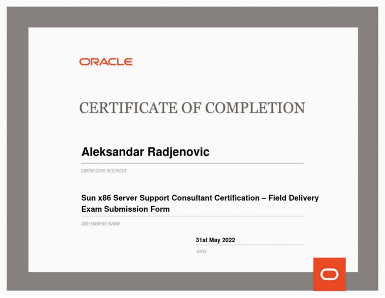 x86 Server Field Delivery Support Consultant Certification | PDF