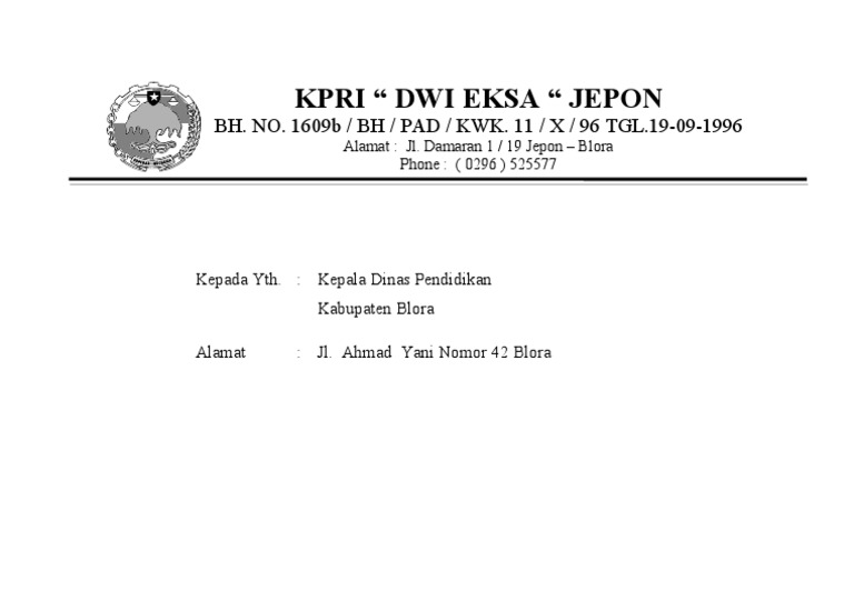 Kop Amplop KPRI | PDF