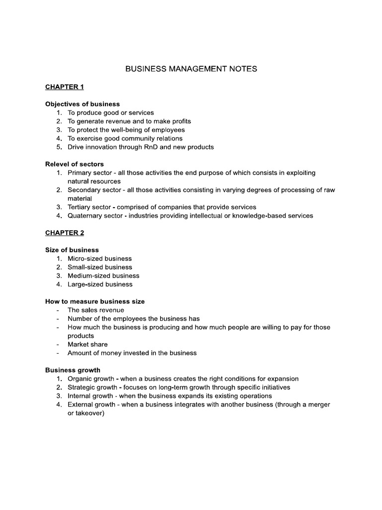 Notes BM | PDF