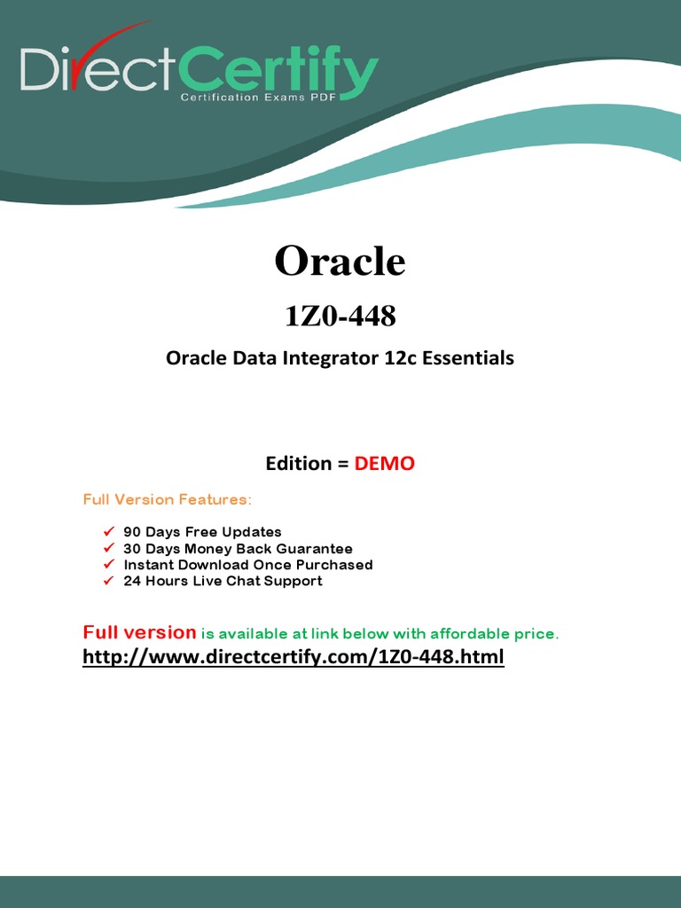 Oracle Data Integrator Exam Prep | PDF | Metadata | Databases