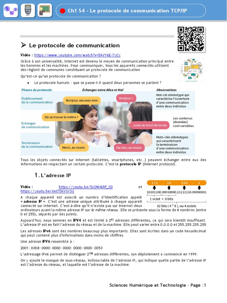 Adresse IP et Protocole TCP/IP | PDF | Adresse IP | I Pv6