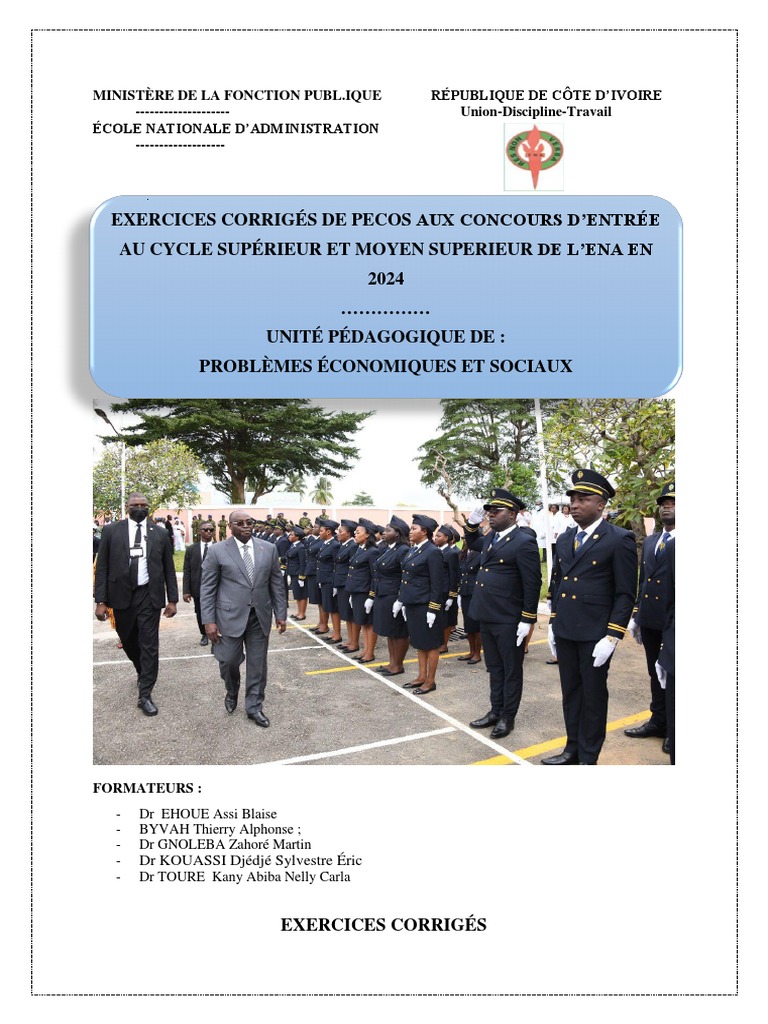 Sujets Corriges de Pecos Ena | PDF