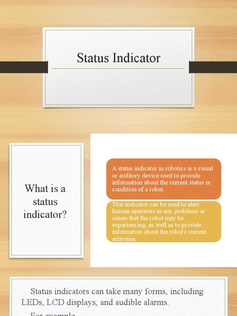 Understanding Robot Status Indicators | PDF