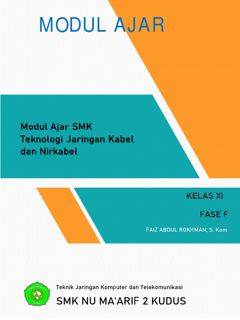 Modul Ajar Jaringan Kabel dan Nirkabel | PDF