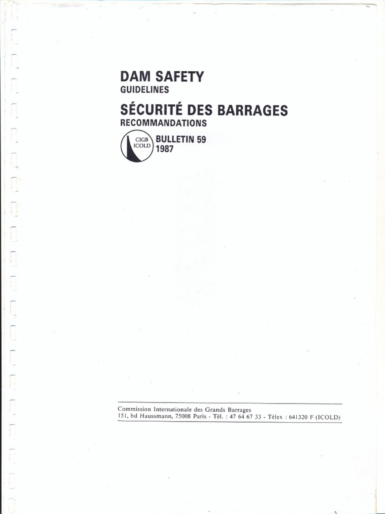 Icold Dam Safety Guidelines English Pages Assorted | PDF