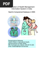 District Health Management Information System (Dhmis) Policy | PDF ...