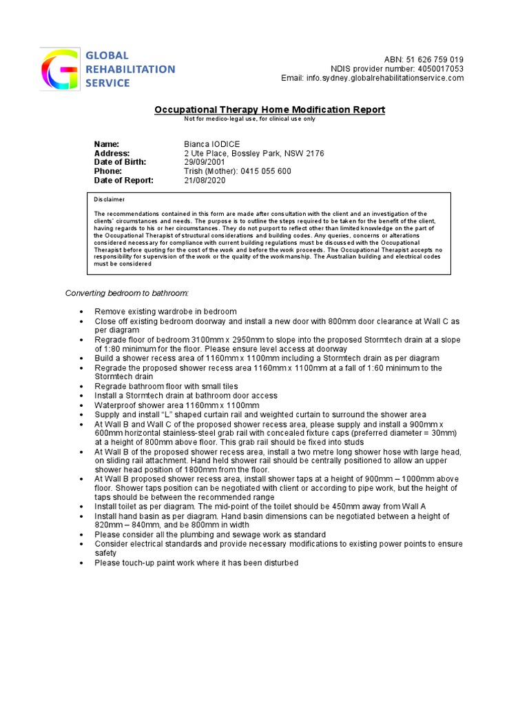 Re FW Bathroom Modifications - QUOTE APPROVED [SEC=OFFICIAL] | PDF