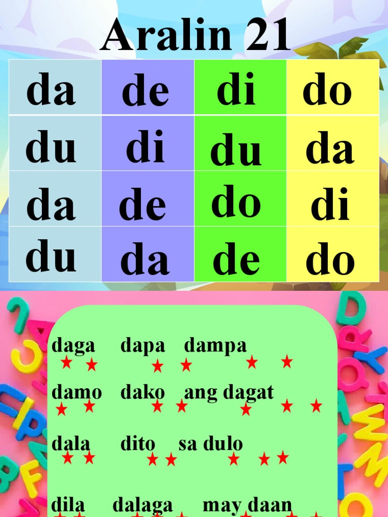 Reading Marungko Aralin 17 | PDF