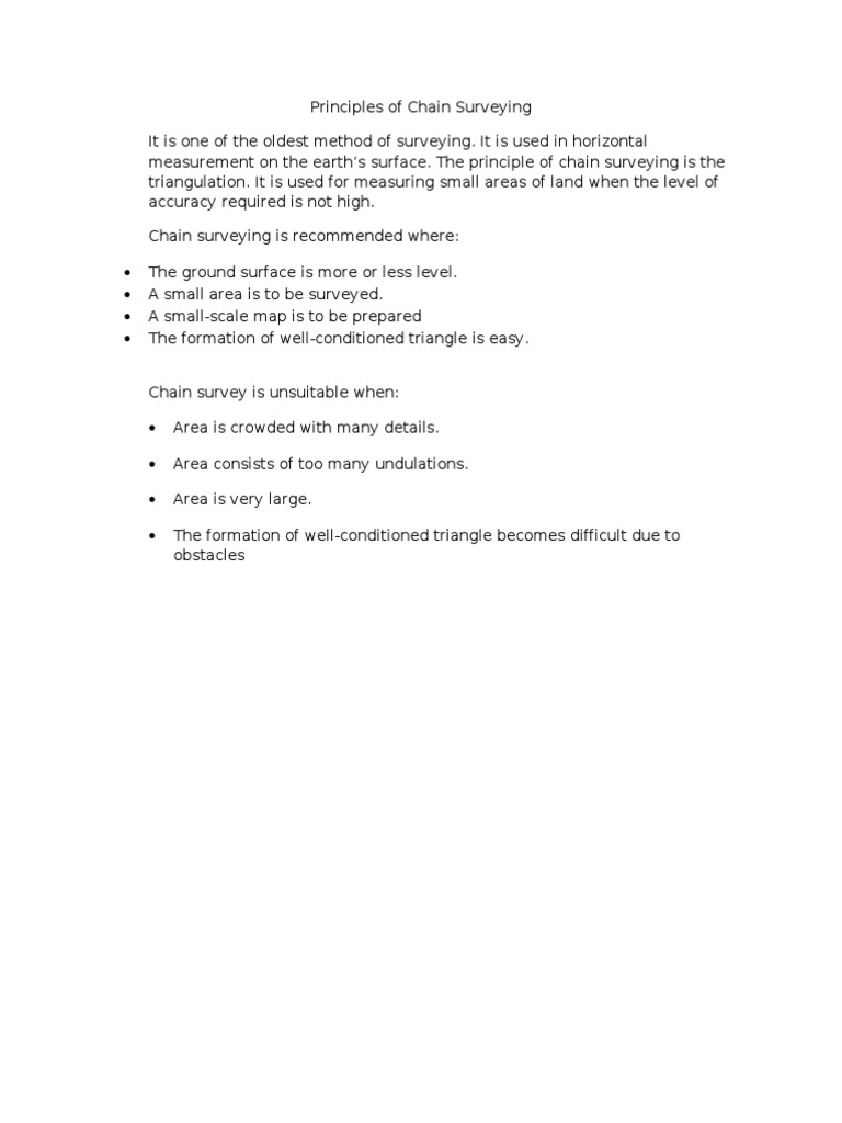 56933-2556-Principles of Chain Surveying | PDF | Surveying | Geometry