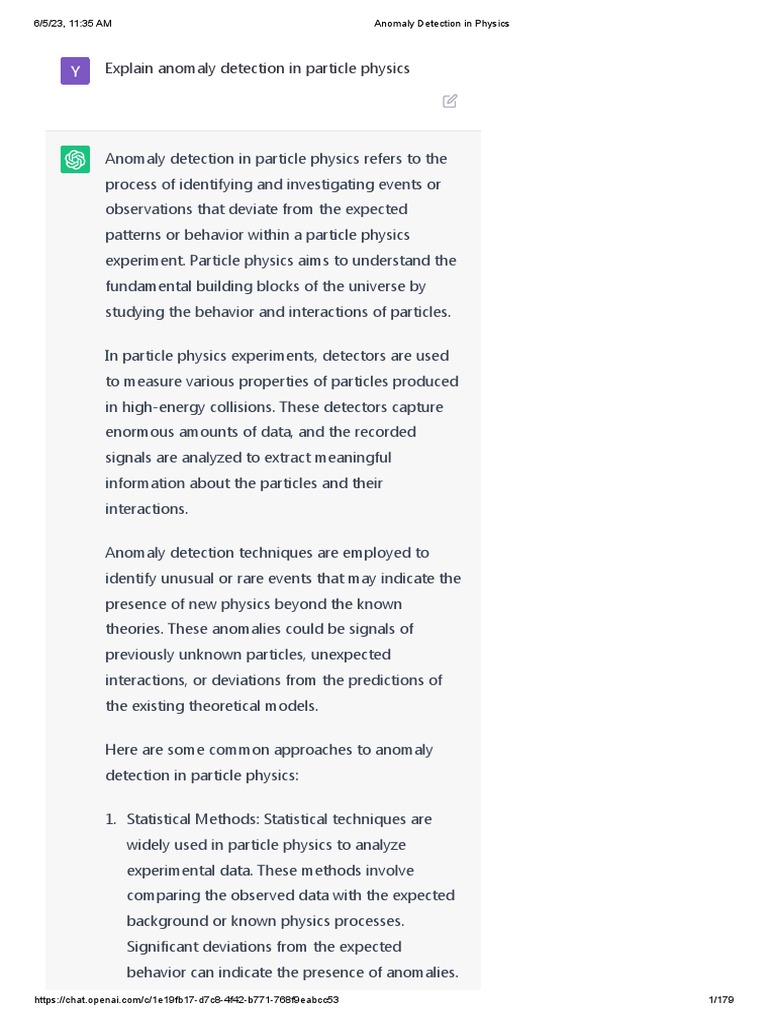 Anomaly Detection in Partical Physics | PDF | Statistics | Statistical ...