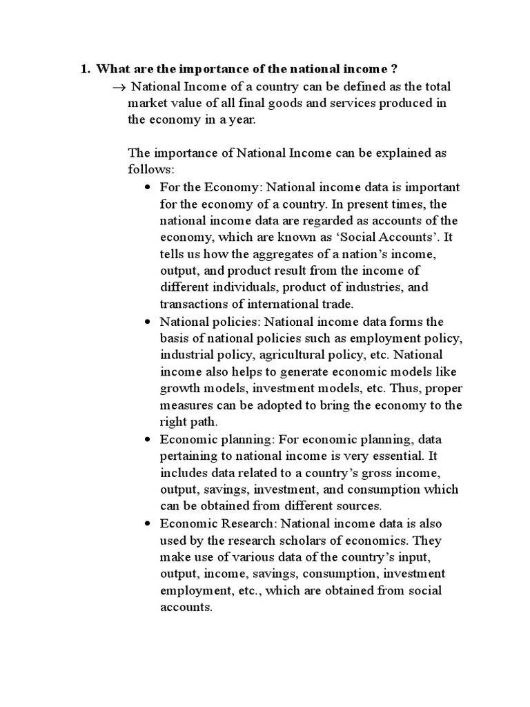 Assignment 1 Macroeconomics | Download Free PDF | Measures Of National Income And Output | Income