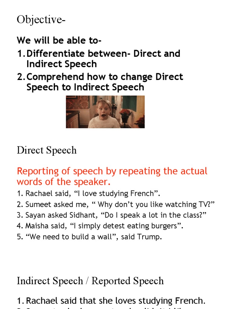 Reported Speech | PDF