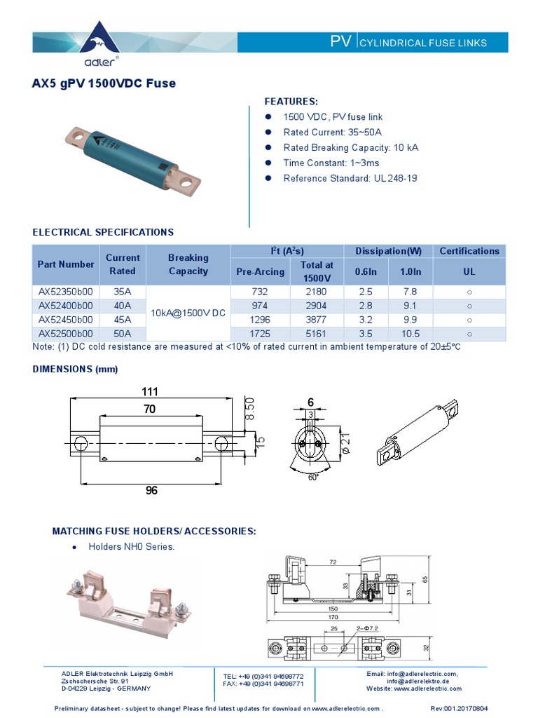 AX5 Datasheet 201708 | PDF