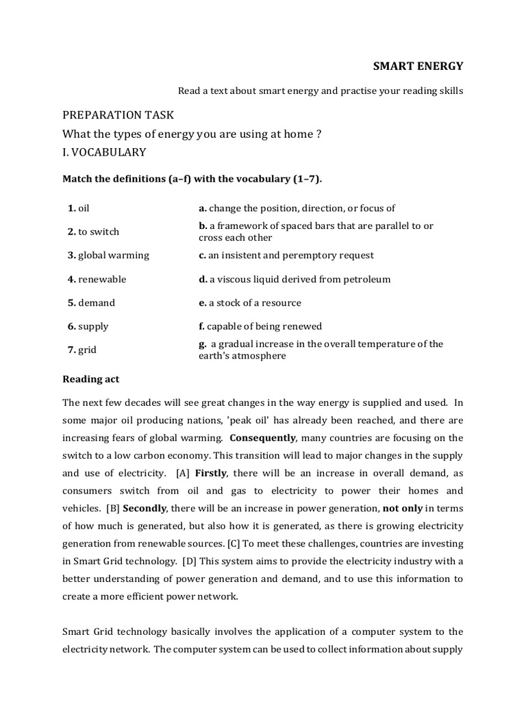 Understanding Smart Energy Concepts | PDF