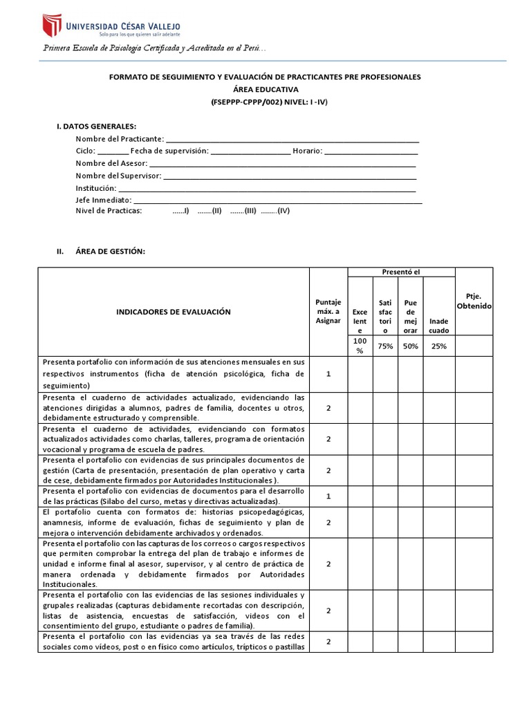 Formato de Supervision | PDF