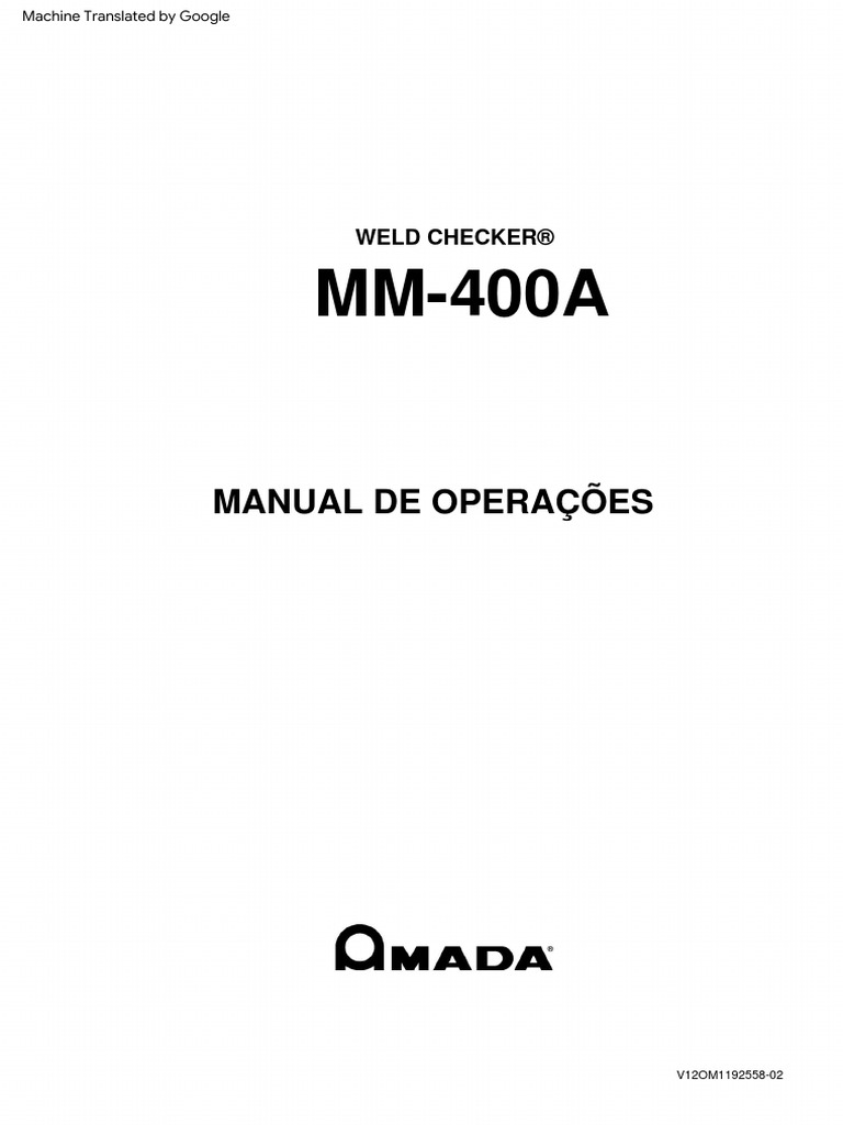 MM 400A Technical Manual | PDF