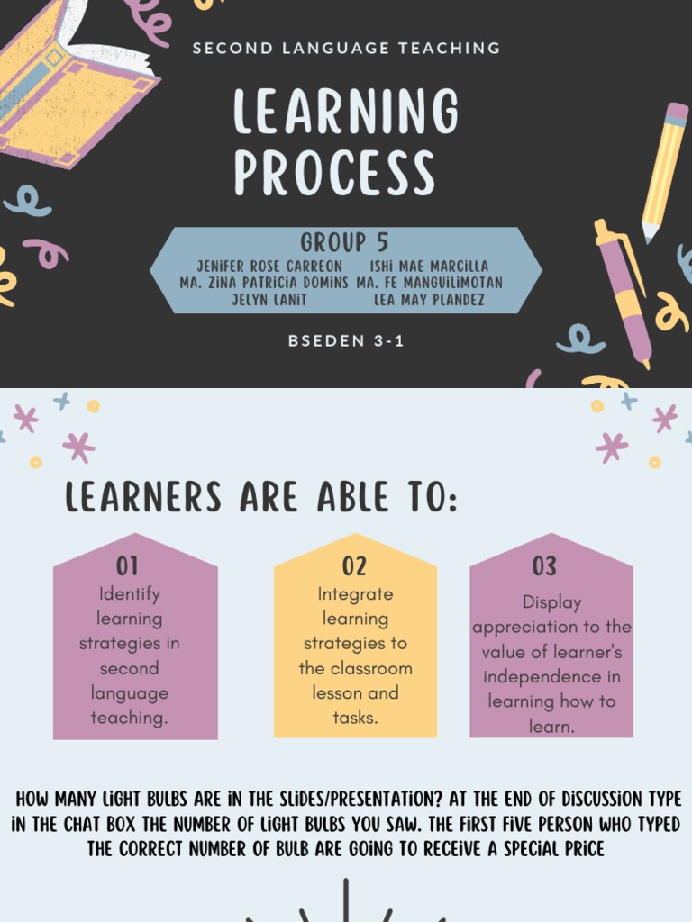 Learning Process | PDF | Goal | Goal Setting
