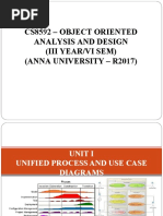 UNIT-I (Unified Process and Use Case Diagrams) OOAD | PDF