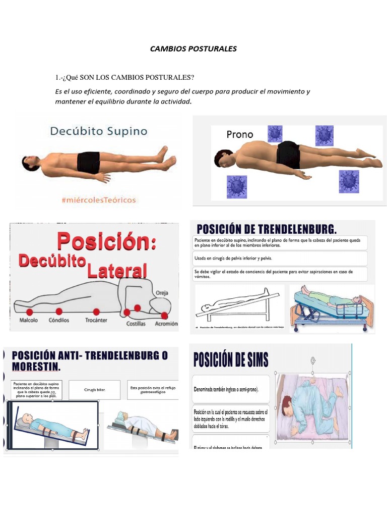 Cambios Posturales Cuestionario | PDF