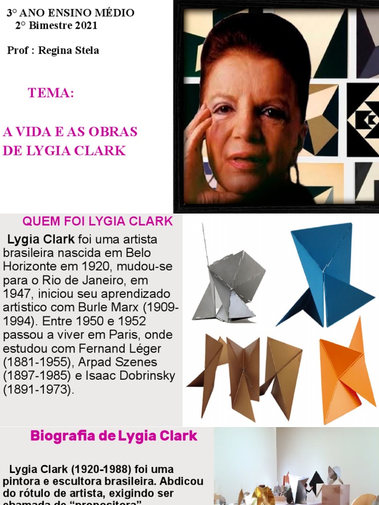 8 Aula As Obras de Lygia Clark | PDF
