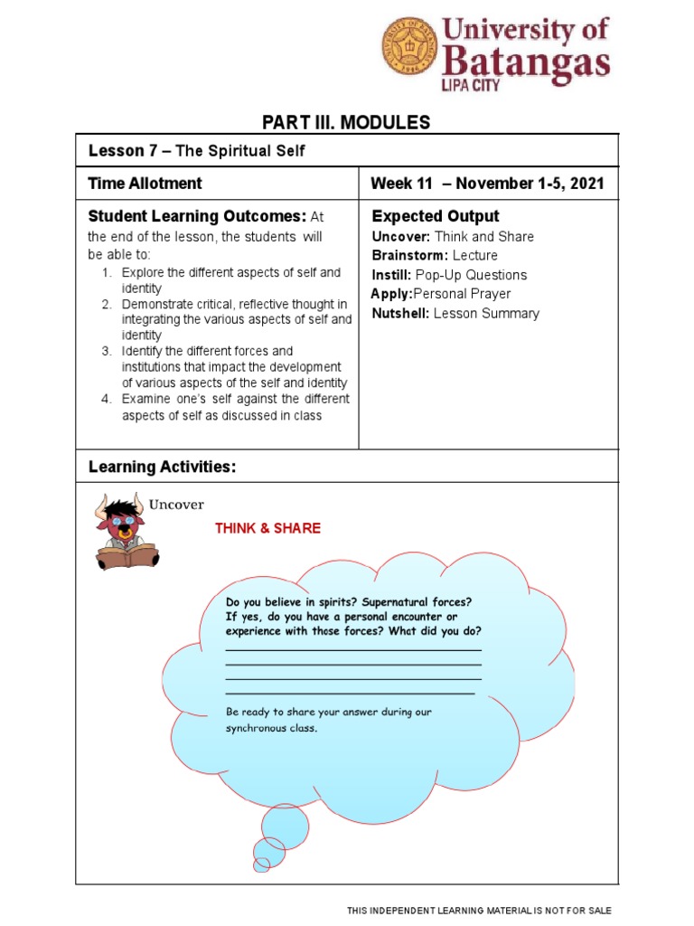 Ilm Us Module 2 Lesson 7 | PDF