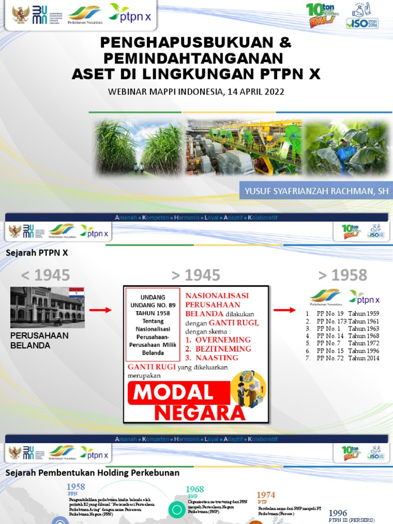 Materi PTPN X - Yusuf Syafrianzah | PDF