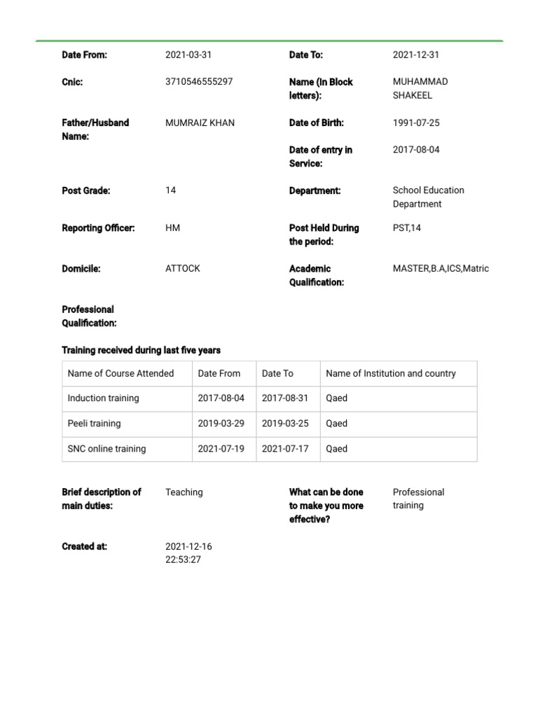 Officer Acr Detail _ Dashboard (2) | PDF