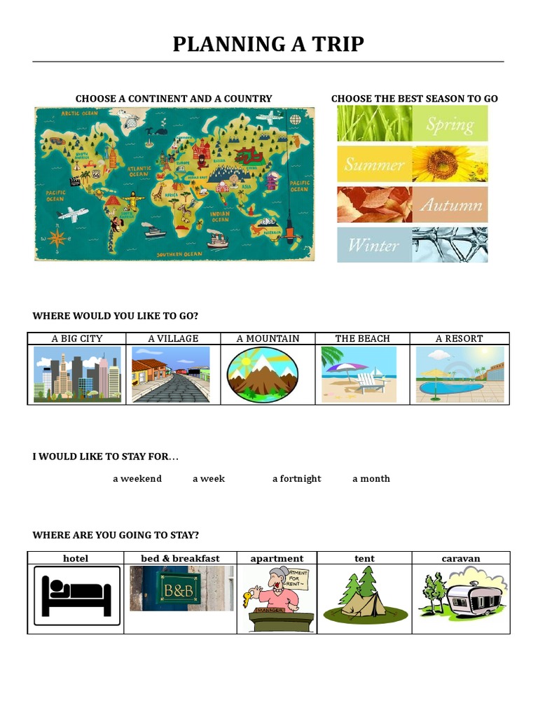 Planning A Trip Conversation Topics Dialogs | PDF