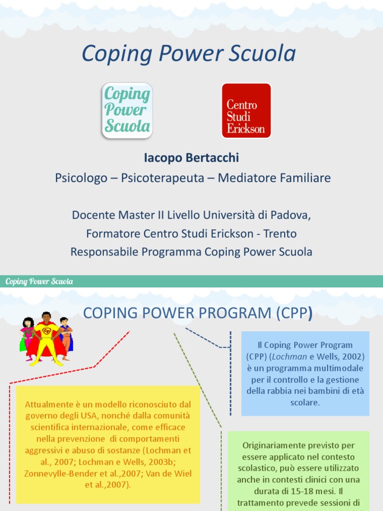 Coping Power Scuola | PDF