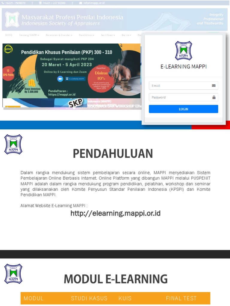 Panduan E-Learning MAPPI 1 | PDF