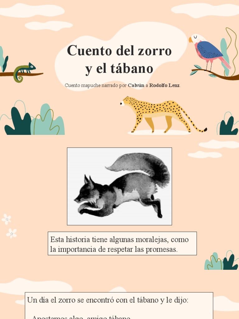 Cuento Del Zorro Y El Tabano Pdf