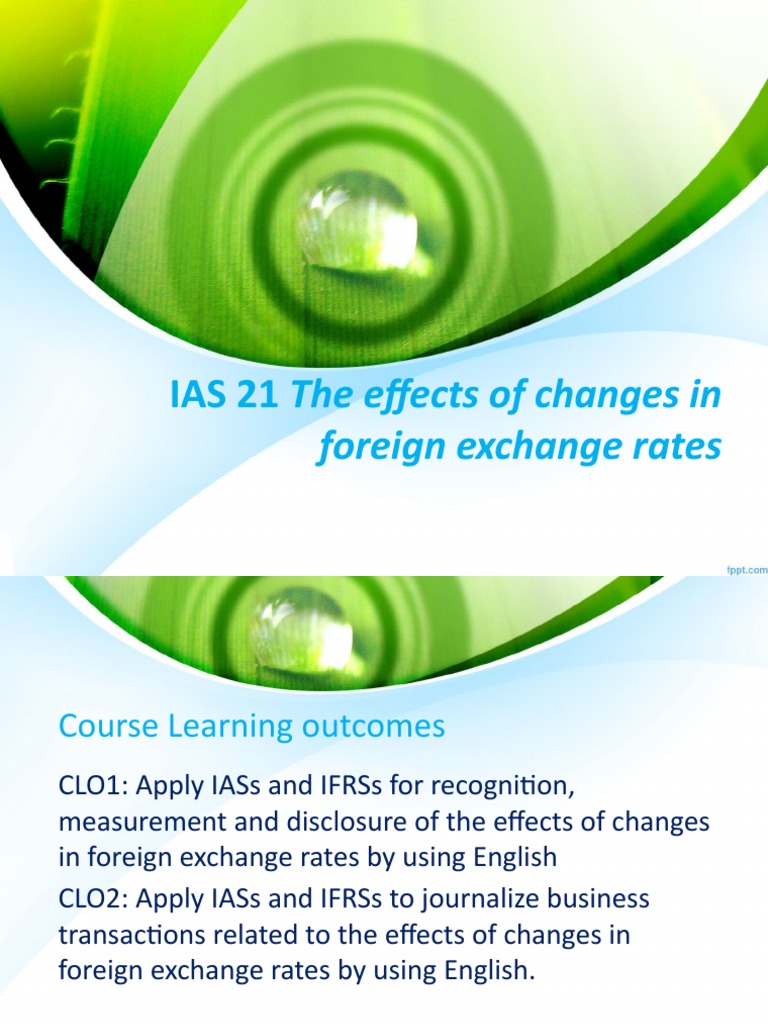 Chapter 1 - IAS 21 | PDF