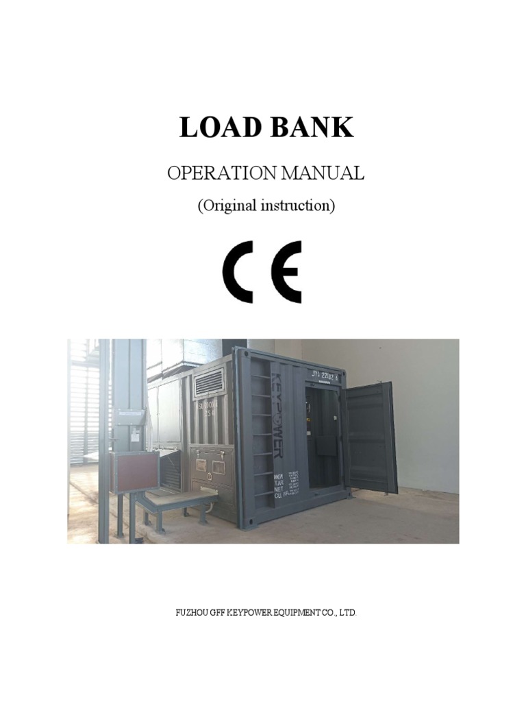 Manual Operation LoadBank.1 | PDF