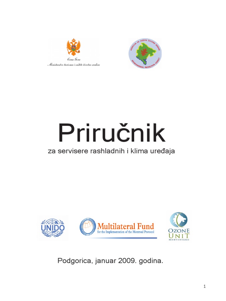 Priručnik Za Servisere Rashladnih i Klima Uređaja Prvo Izdanje | PDF