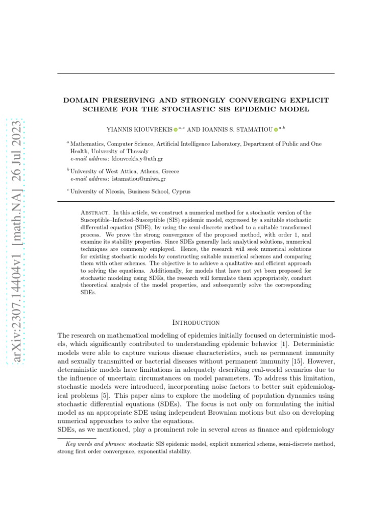 Domain Preserving And Strongly Converging Explicit Scheme For The Stochastic Sis Epidemic Model